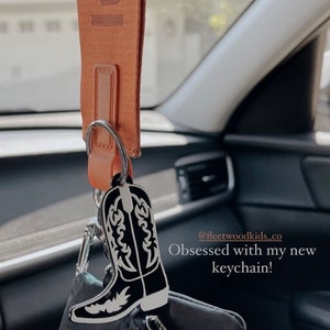 Cowboy Boots Keychain Cowgirl Boot Keychain Bachelorette Bridesmaids ...