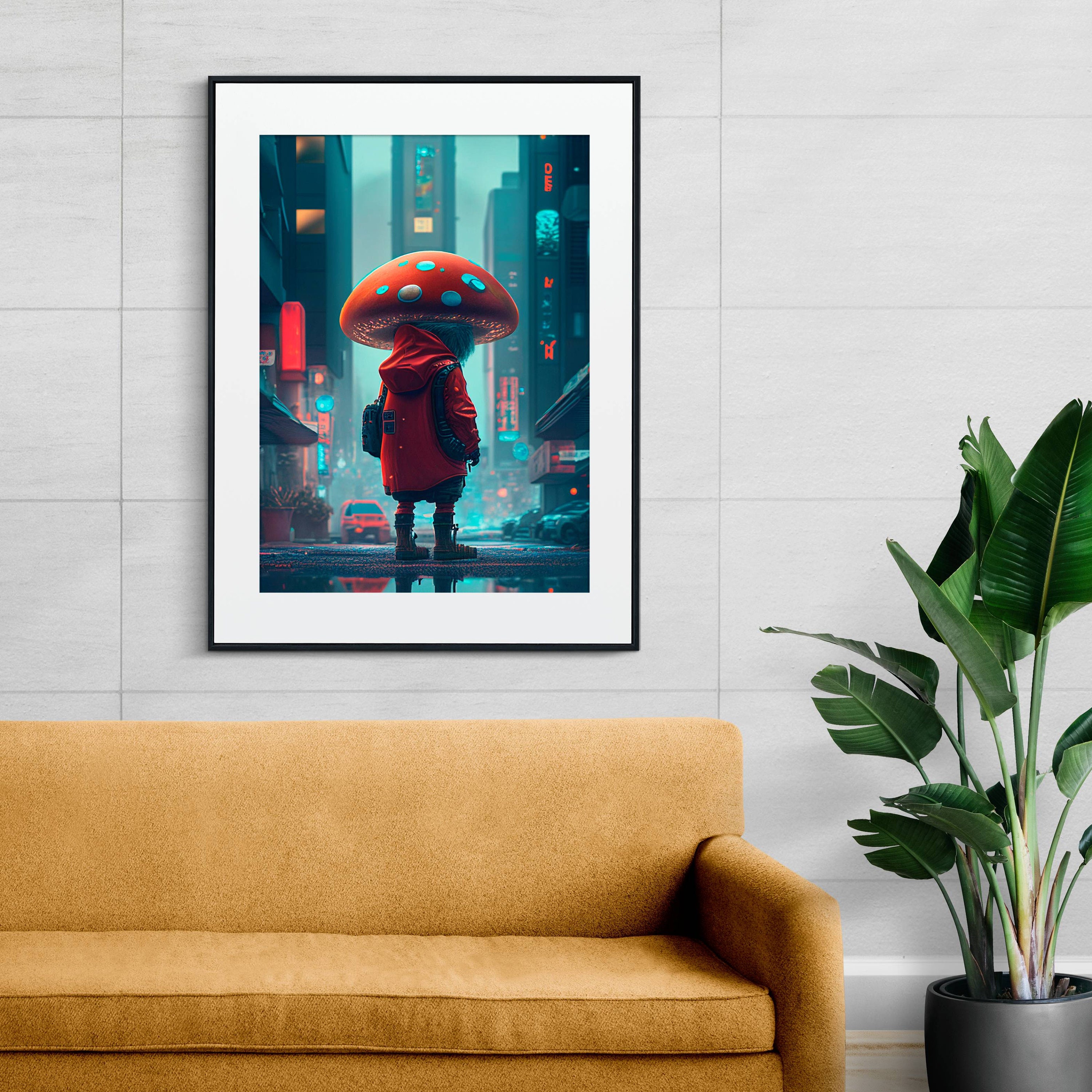 Digital Download Print- Futuristic Toadstool - Etsy