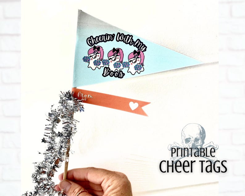 Halloween CHEER Squad Gift Tag Printable Halloween Spirit Squad ...