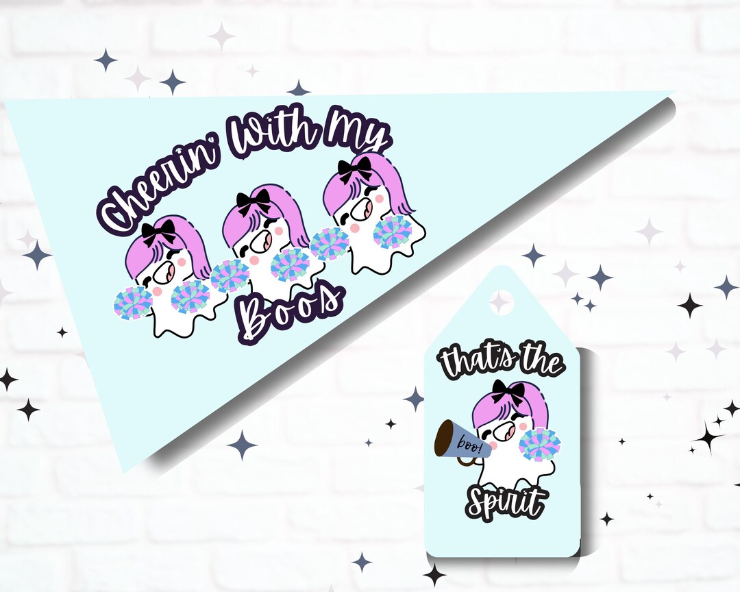 Halloween CHEER Squad Gift Tag Printable Halloween Spirit Squad ...