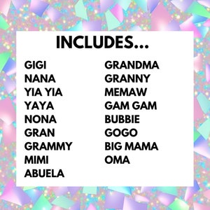 Card for Grandma-oma-abuela-gigi-nona-nana-mimi-memaw-gran-granny ...