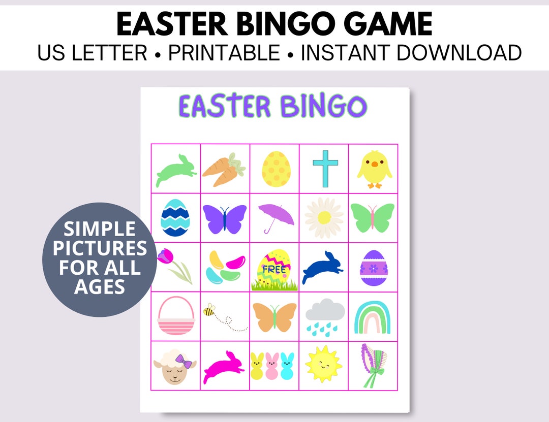 Easter Bingo | Easter Printable | Easter Activity for Kids | Printable ...