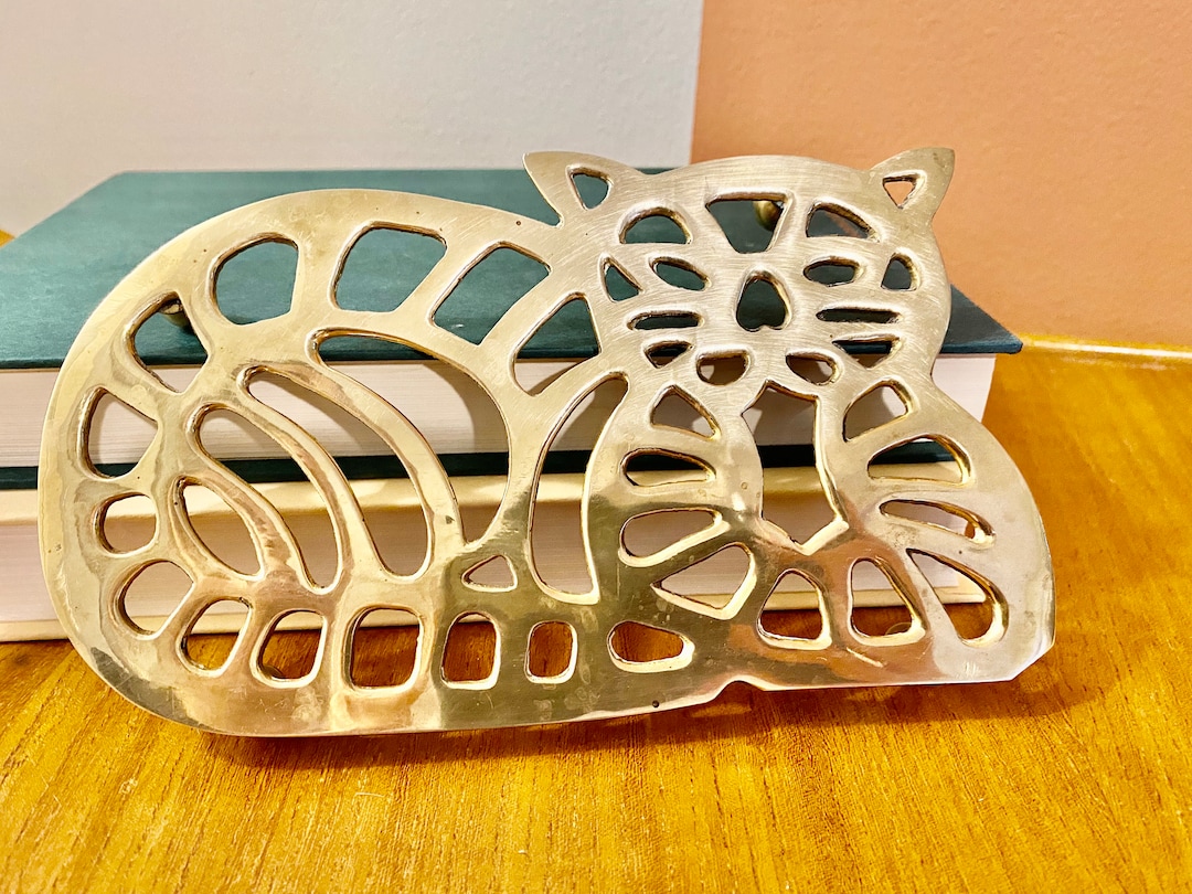 Brass Cat Trivet #1 / Pot Cooler / Kitchen Décor / Kitty Kitchen ...