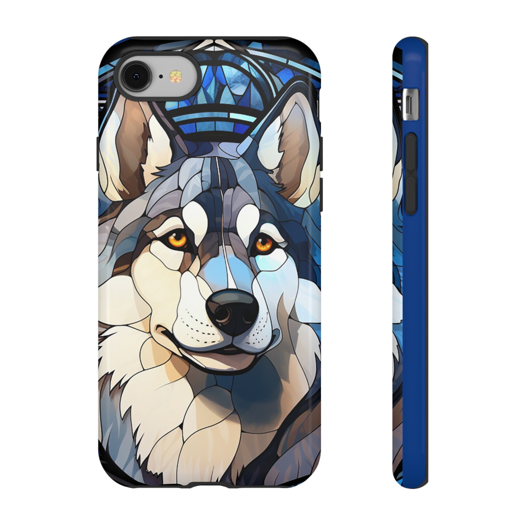 Siberian Husky Stained Glass Tough Cell Phone Case iPhone Samsung ...