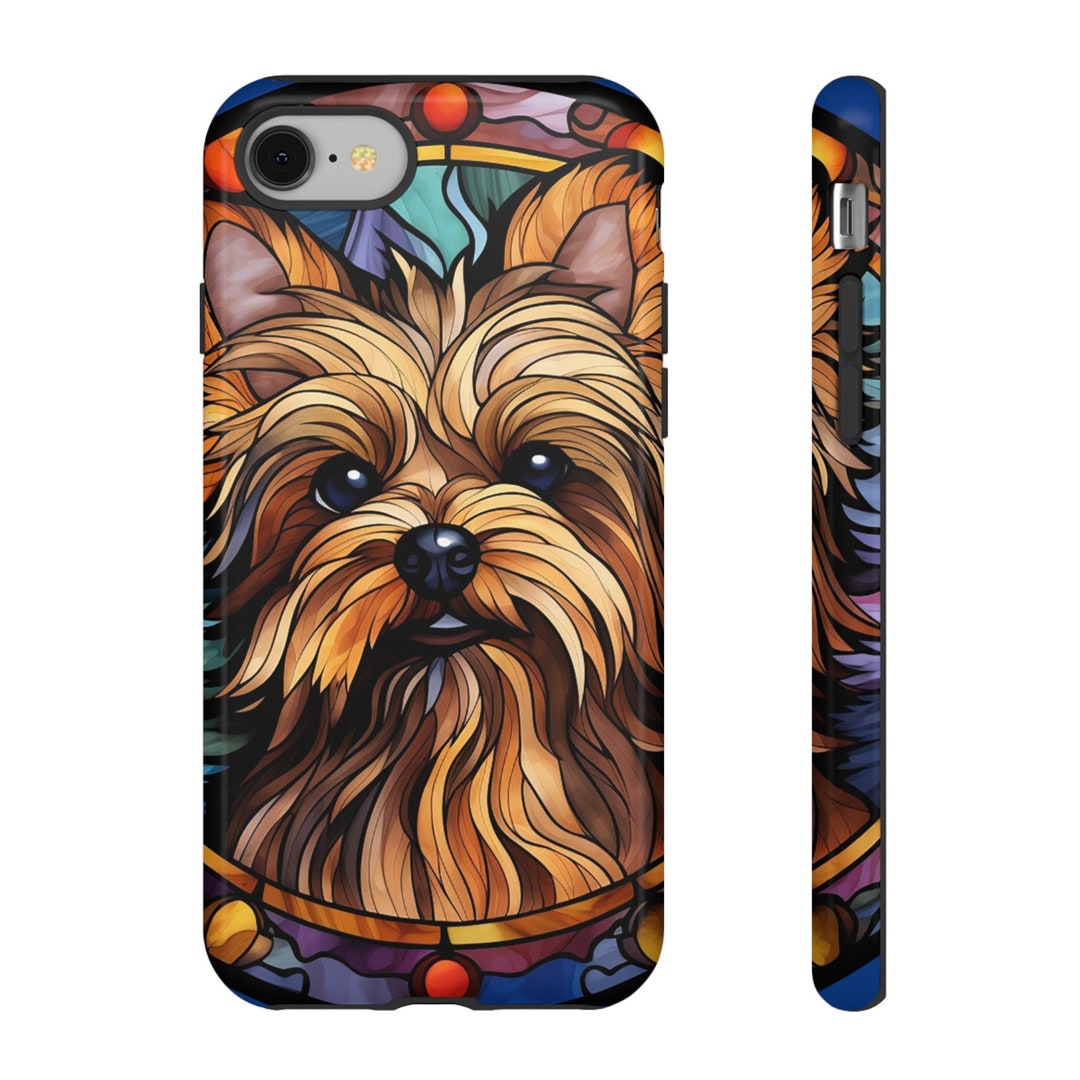 Yorkshire Terrier Pet Stained Glass Tough Cell Phone Case iPhone ...