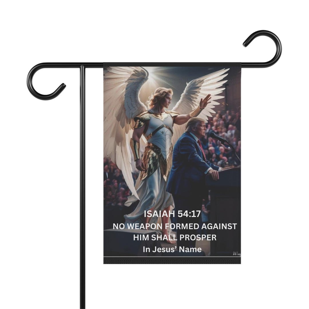 Trump Angel Garden House Banner Flag MAGA USA America Elections ...