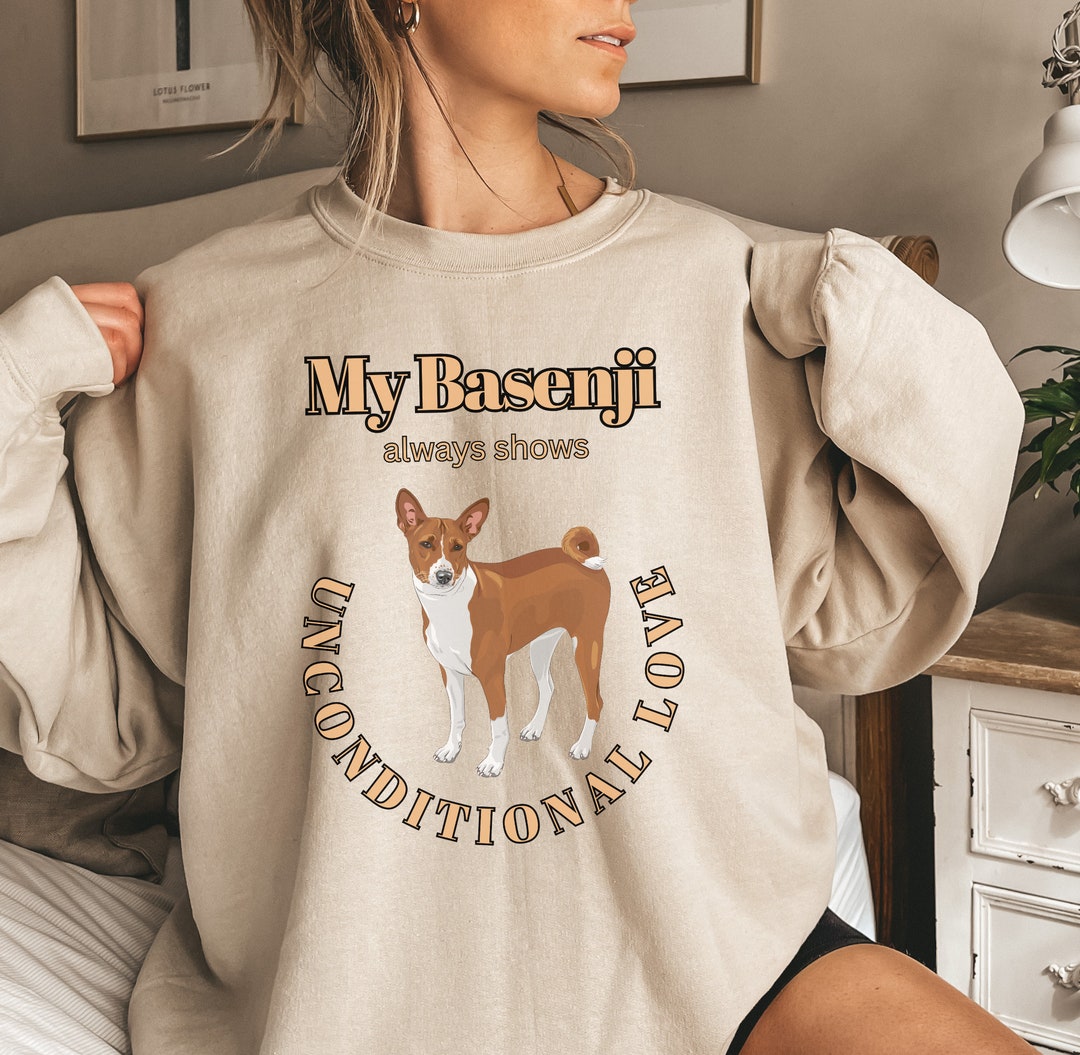 My Basenji Shows Unconditional Love Shirt Christmas Gift Dog Lovers ...