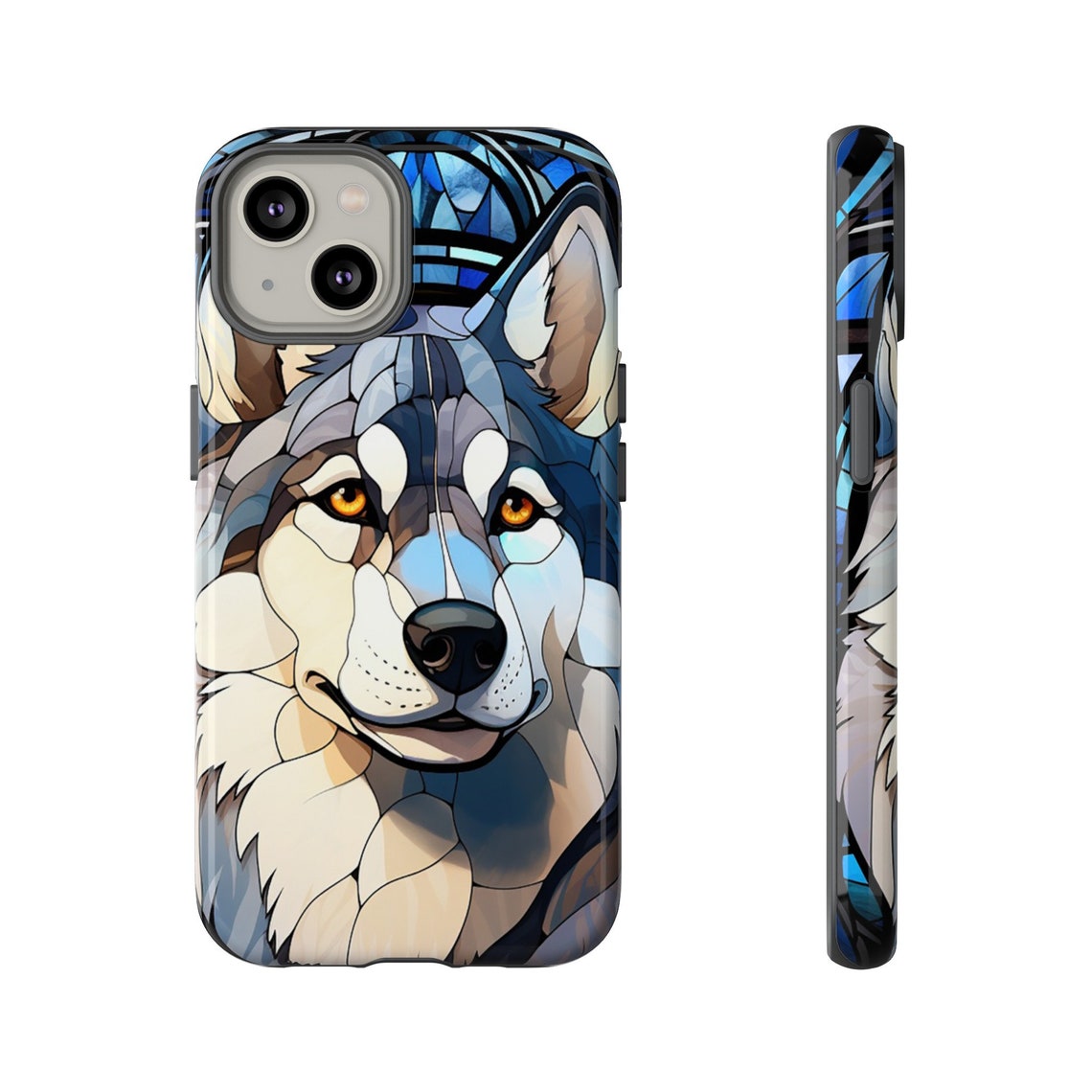 Siberian Husky Stained Glass Tough Cell Phone Case iPhone Samsung ...