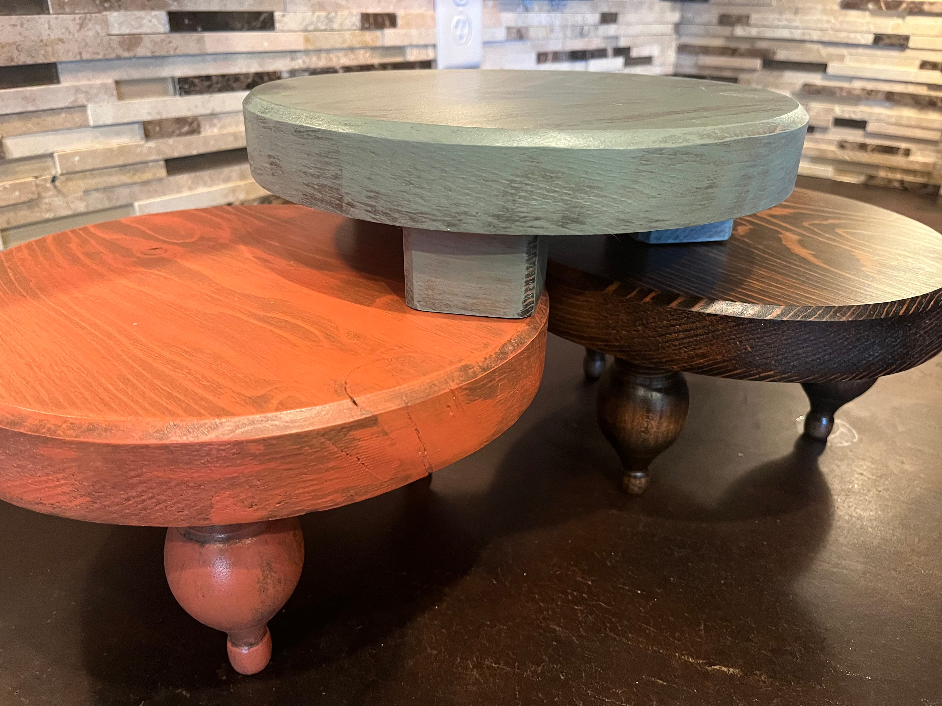 10" Round Table Riser, Plant Stand, Candle Display, Pedestal Riser ...