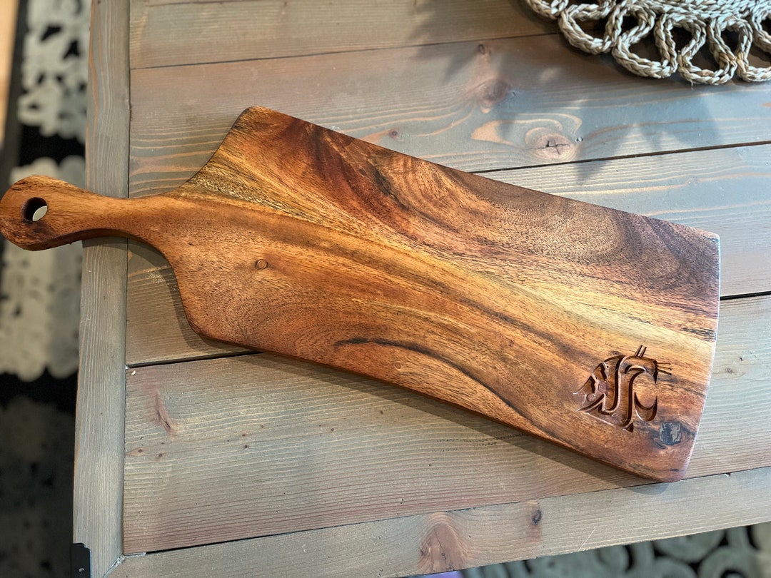 WSU Cougar Cutting Board - Etsy