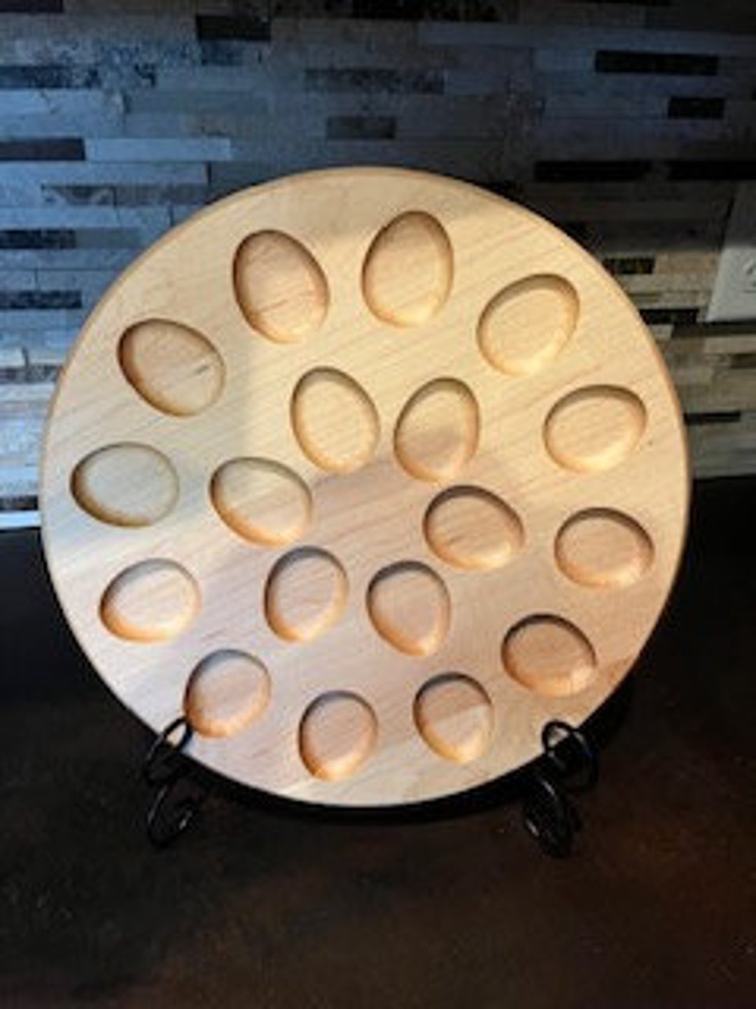 Reversible Maple Deviled Egg Tray & Charcuterie Board - Etsy