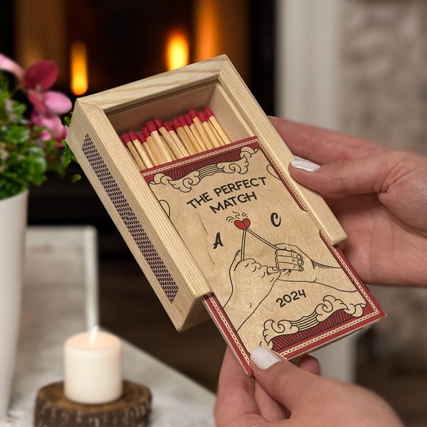 Wooden Matchbox - Etsy