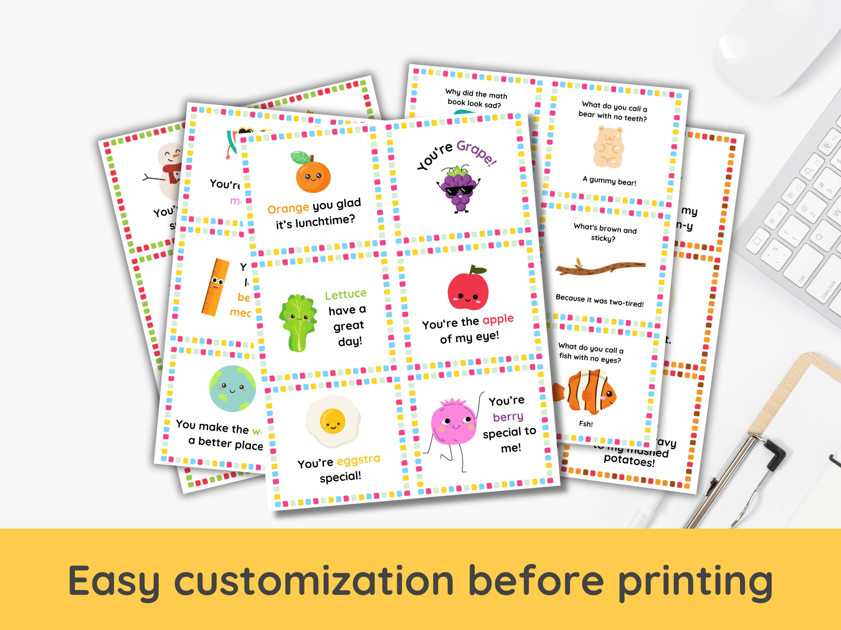 Lunch Notes, Encouragement Cards, Teaching Printables, Lunch Box Cards ...