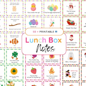 Lunch Notes, Encouragement Cards, Teaching Printables, Lunch Box Cards ...