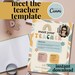 Meet the Teacher, Teacher Template, Back to School Flyer, Teacher ...