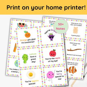 Lunch Notes, Encouragement Cards, Teaching Printables, Lunch Box Cards ...