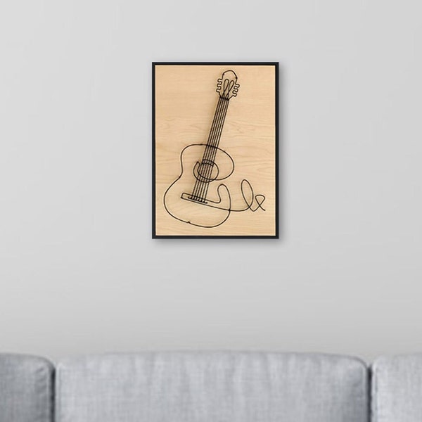 Wire Sculpture Guitar - Etsy
