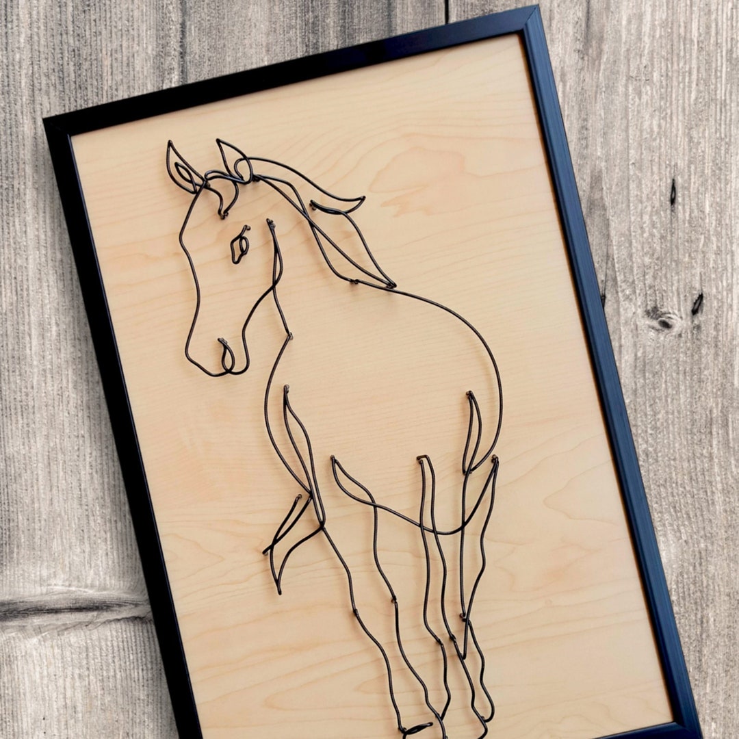 Buy Handmade Wire Art Horse Sculpture for Home & Living Decor Online in ...