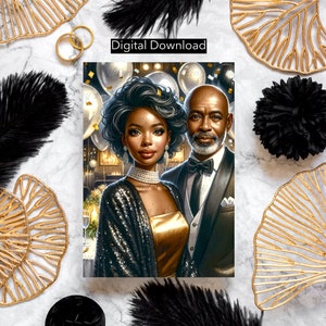 African American Couples Bundle "celebration"| Digital or Printable ...
