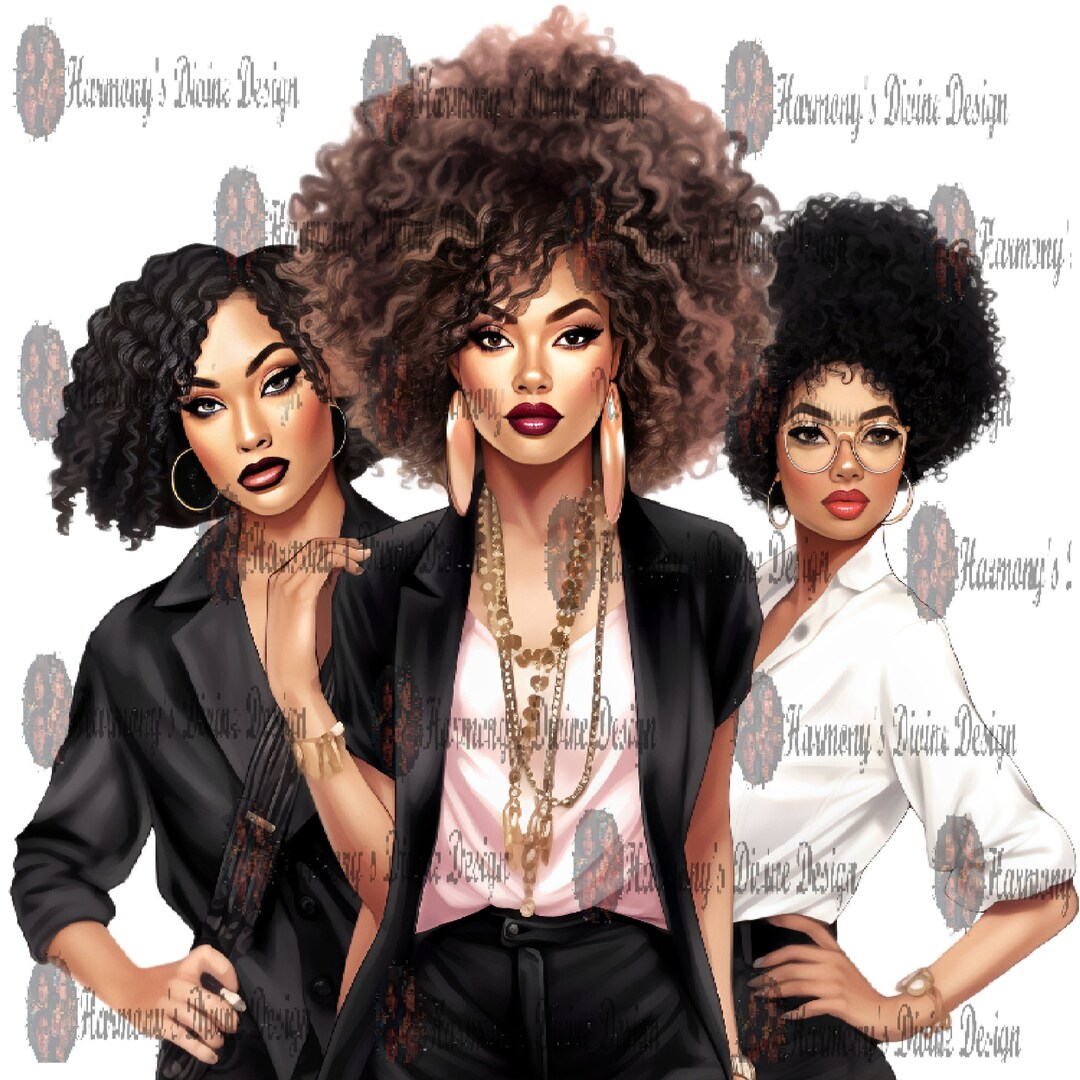 Digital Downloads African American Best Friends ,clipart PNG, Planner ...