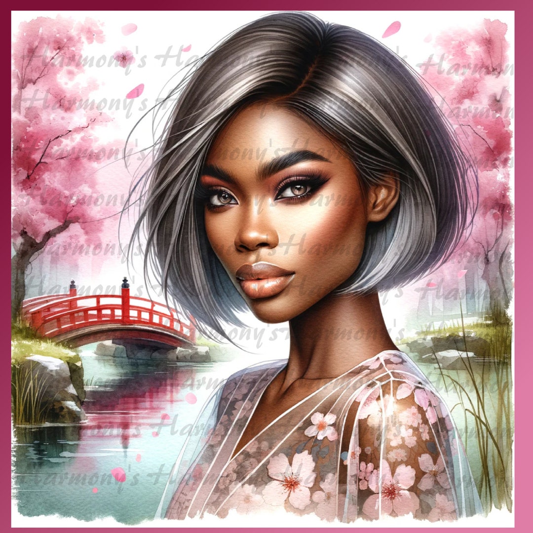 Printable Digital Download Bundle "cherry Blossoms and Sunset Set1 ...