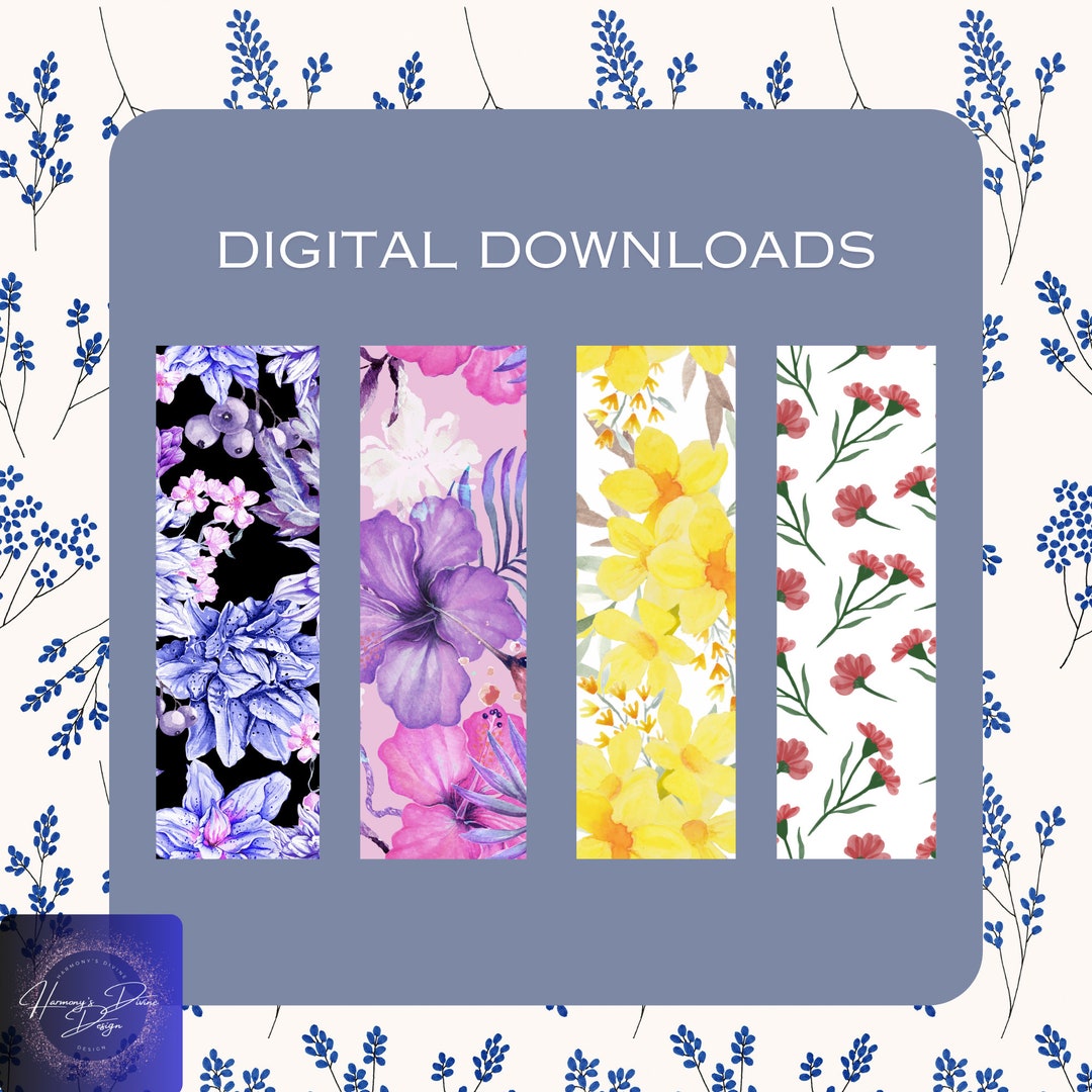 40 Floral Binder Patterns| Digital Download| Book Binding Patterns ...