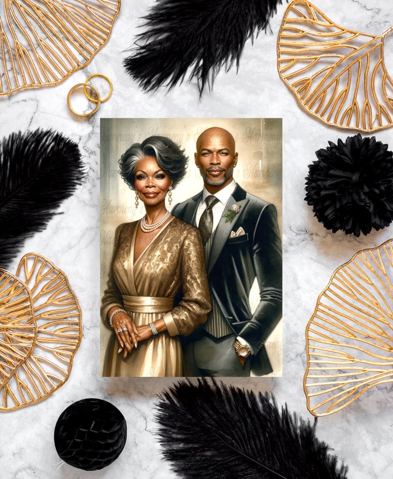 African American Couples Bundle celebration Digital or Printable ...