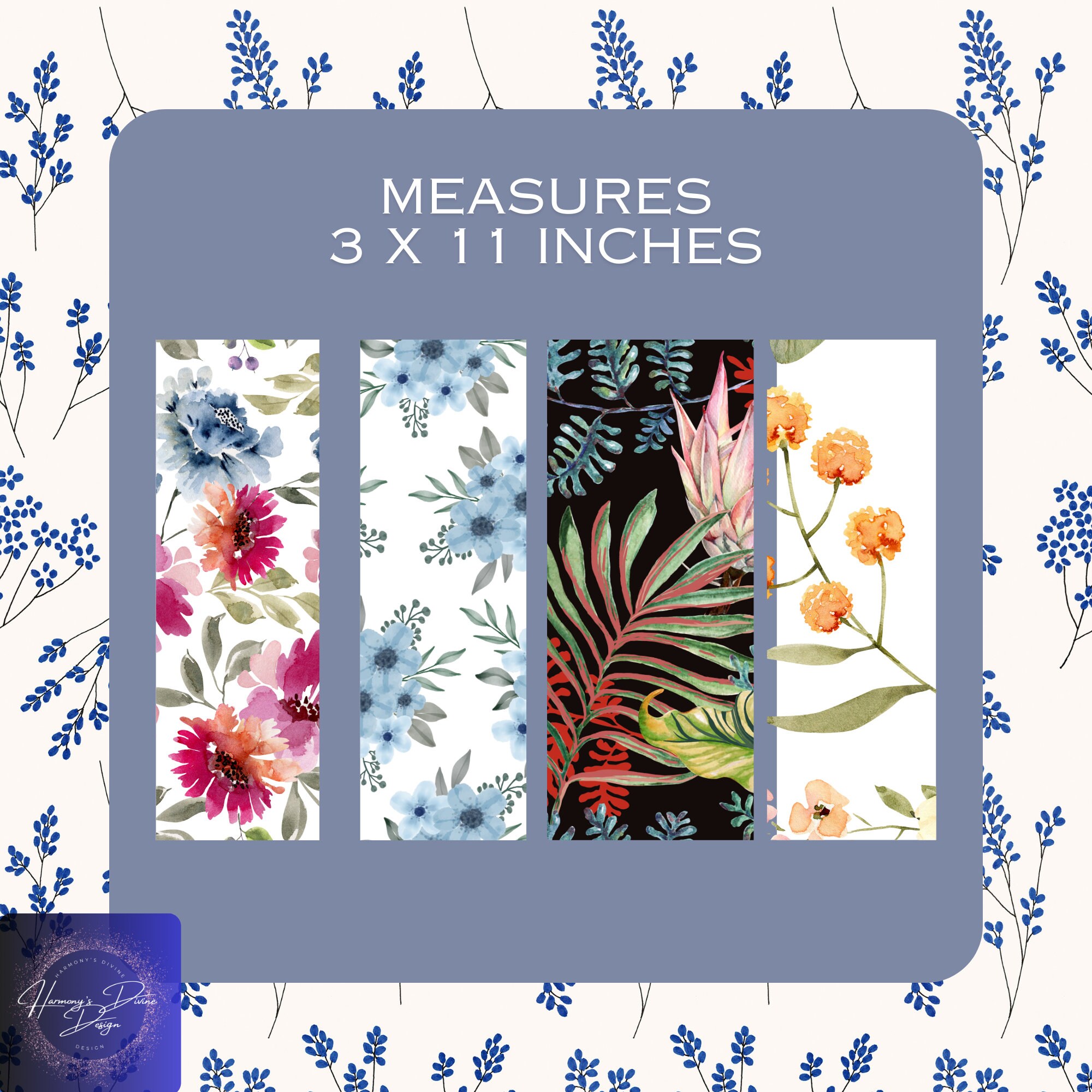 40 Floral Binder Patterns Digital Download Book Binding Patterns ...