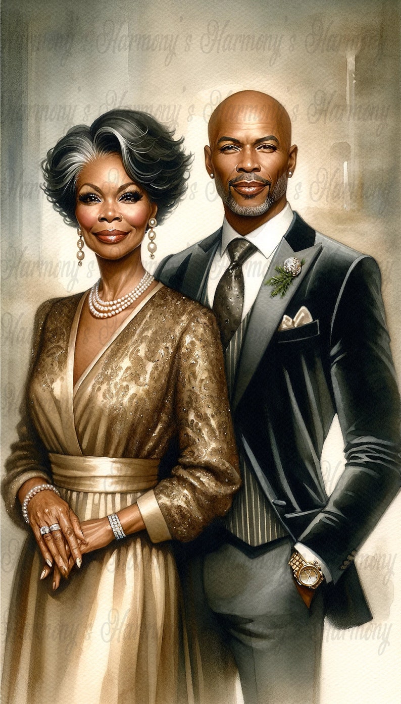 African American Couples Bundle celebration Digital or Printable ...