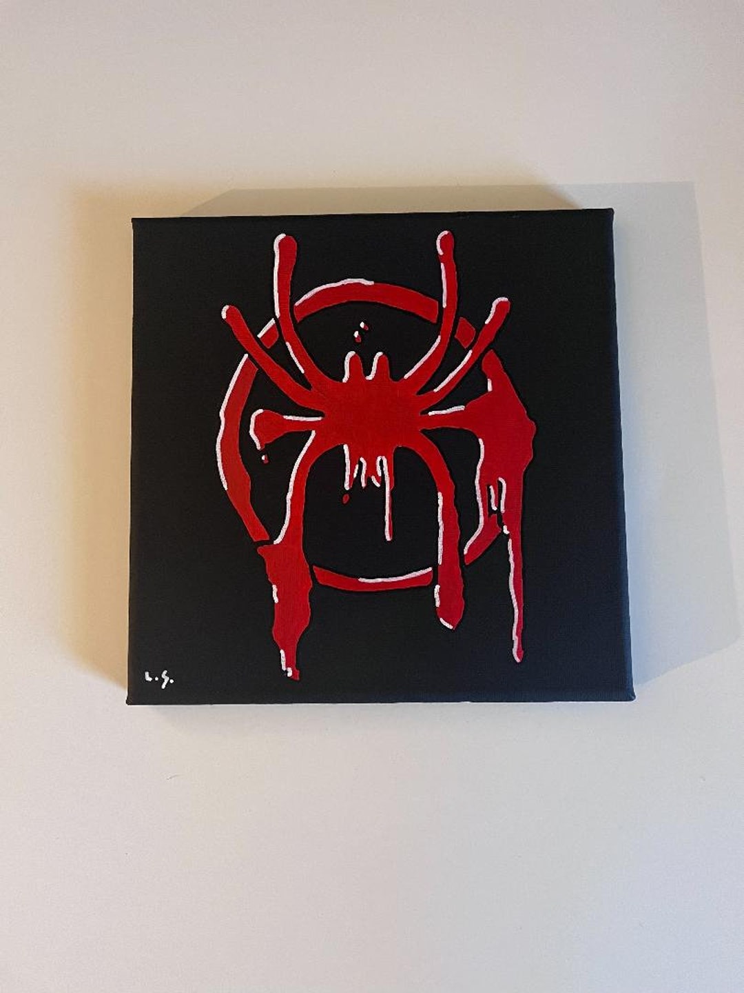 Miles Morales Spider-man Into the Spider Verse Graffiti Symbol 8x8 ...