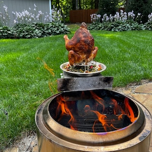 Outdoor Vertical Rotisserie! Best Camping and Backyard Cooking ...
