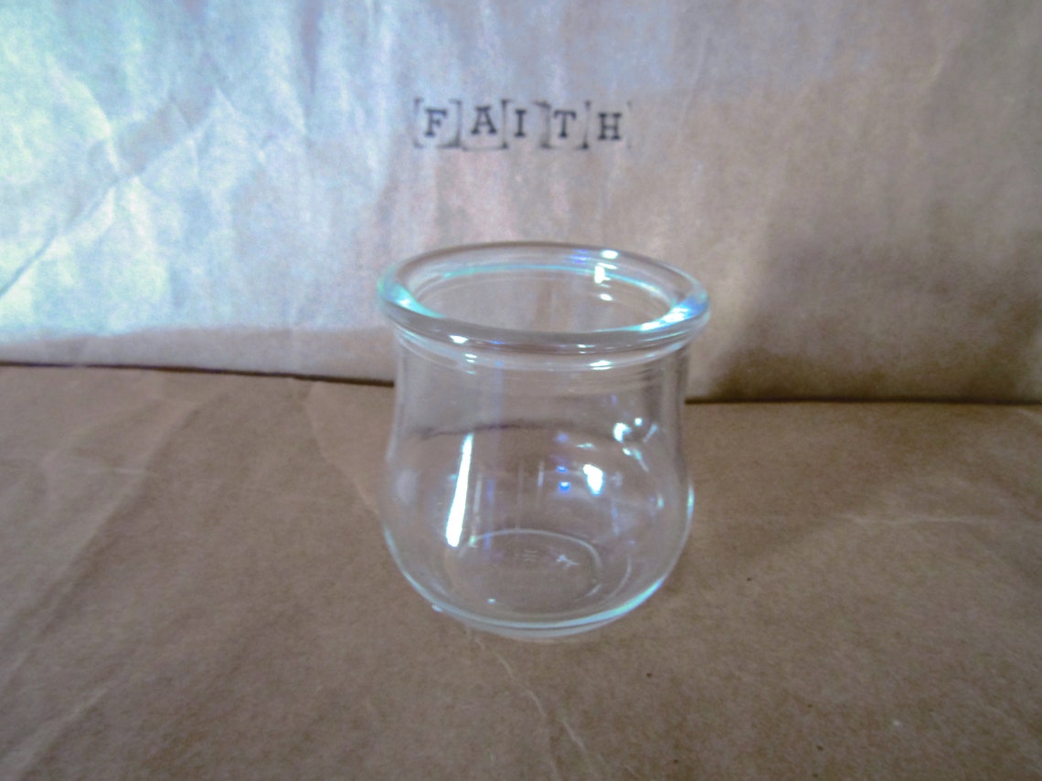 Set of Candle Wicks, Glass Oil Cup and Reusable High Quality Natural ...