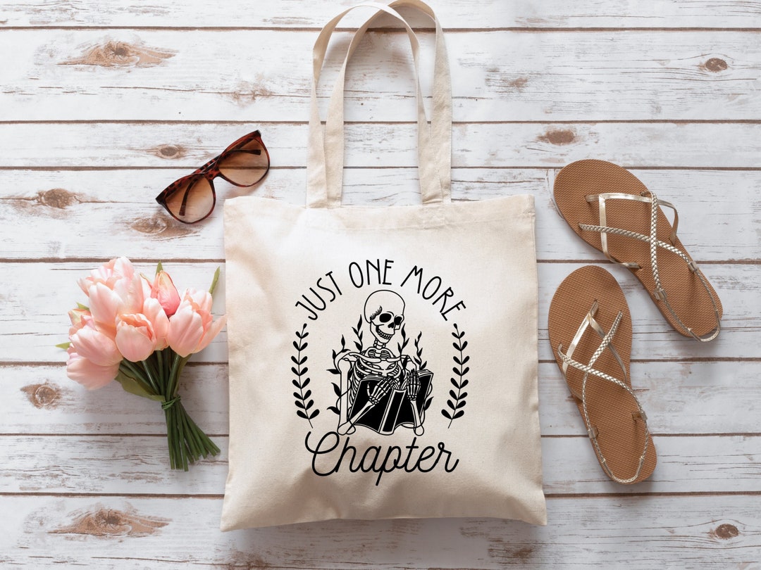 Funny Reading Library Tote Bag Teacher Gift Skeleton Reading Book Bag ...