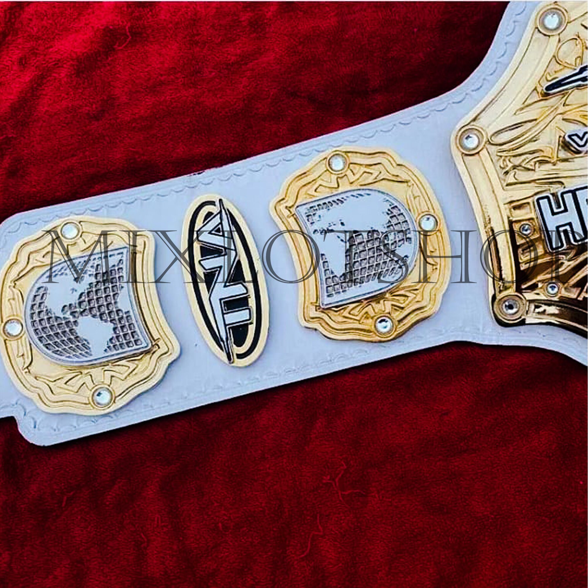 TNA Heavyweight Championship Wrestling Belt Dual Plated White Strap - Etsy
