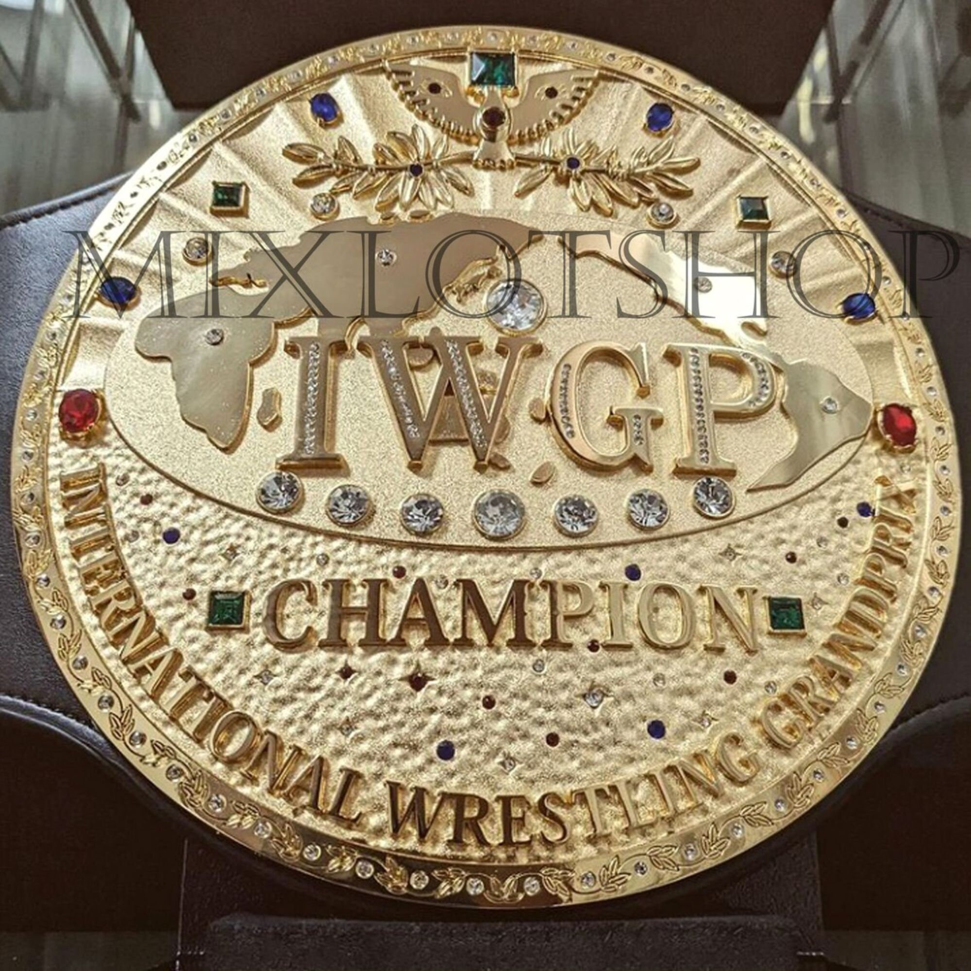 IWGP V1 Heavyweight Championship Wrestling Belt Title Zinc Dual Plated Leather Strap - Etsy