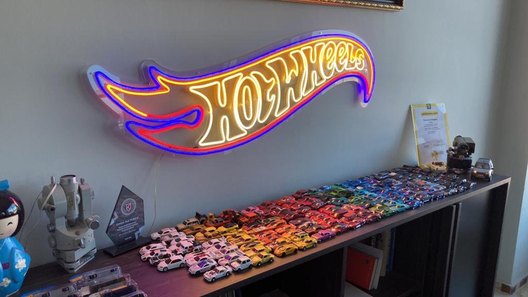 Toy Car Neon Design Sign, Colorful Neon Sign, Kids Room Neon Design ...