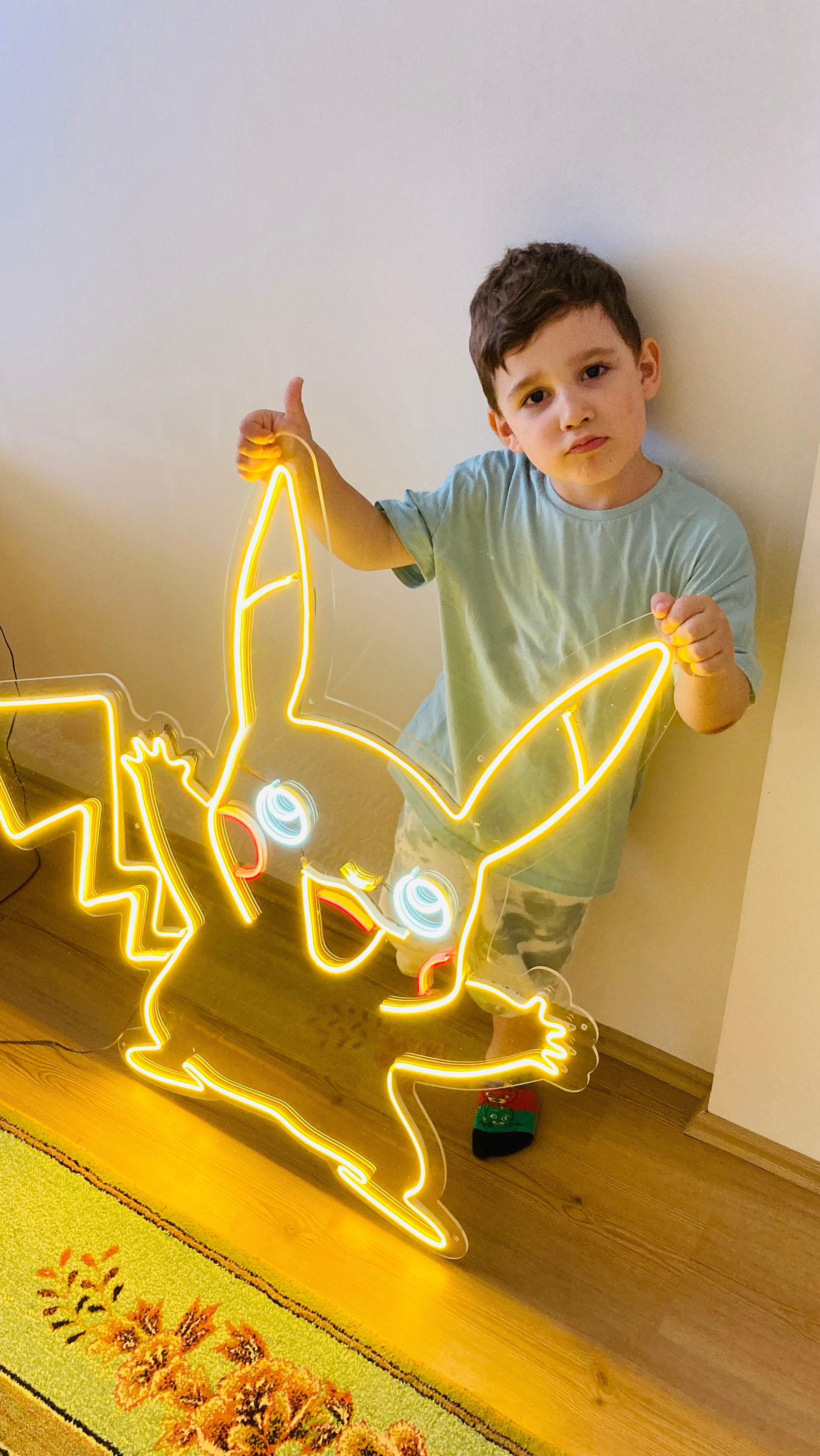 Pikachu Neon Sign Pikachu Light Gift Neon Wall Decor - Etsy
