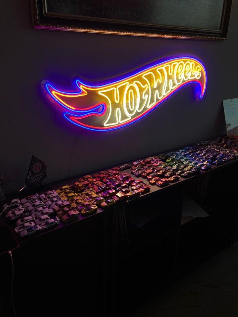 Toy Car Neon Design Sign, Colorful Neon Sign, Kids Room Neon Design ...