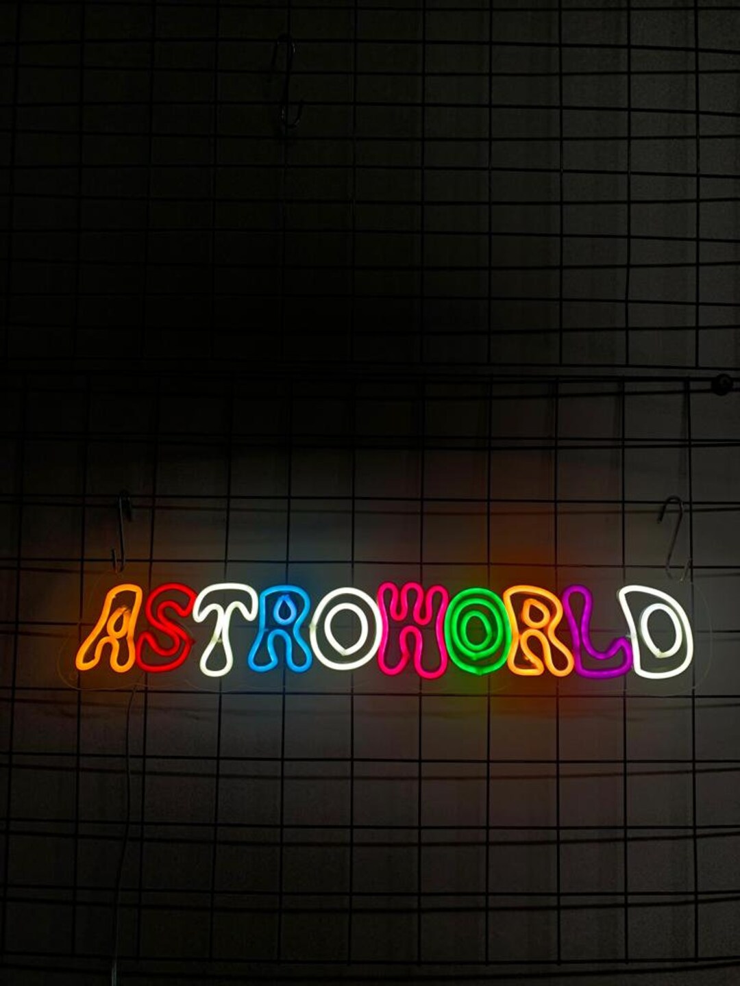 Astroworld Colorful Neon Light Sign, Earth and Space Neon Signs ...