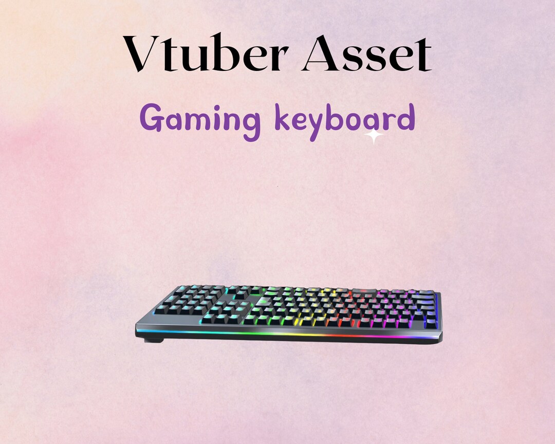 Vtuber Asset Gaming Keyboard PNG Download - Etsy Canada