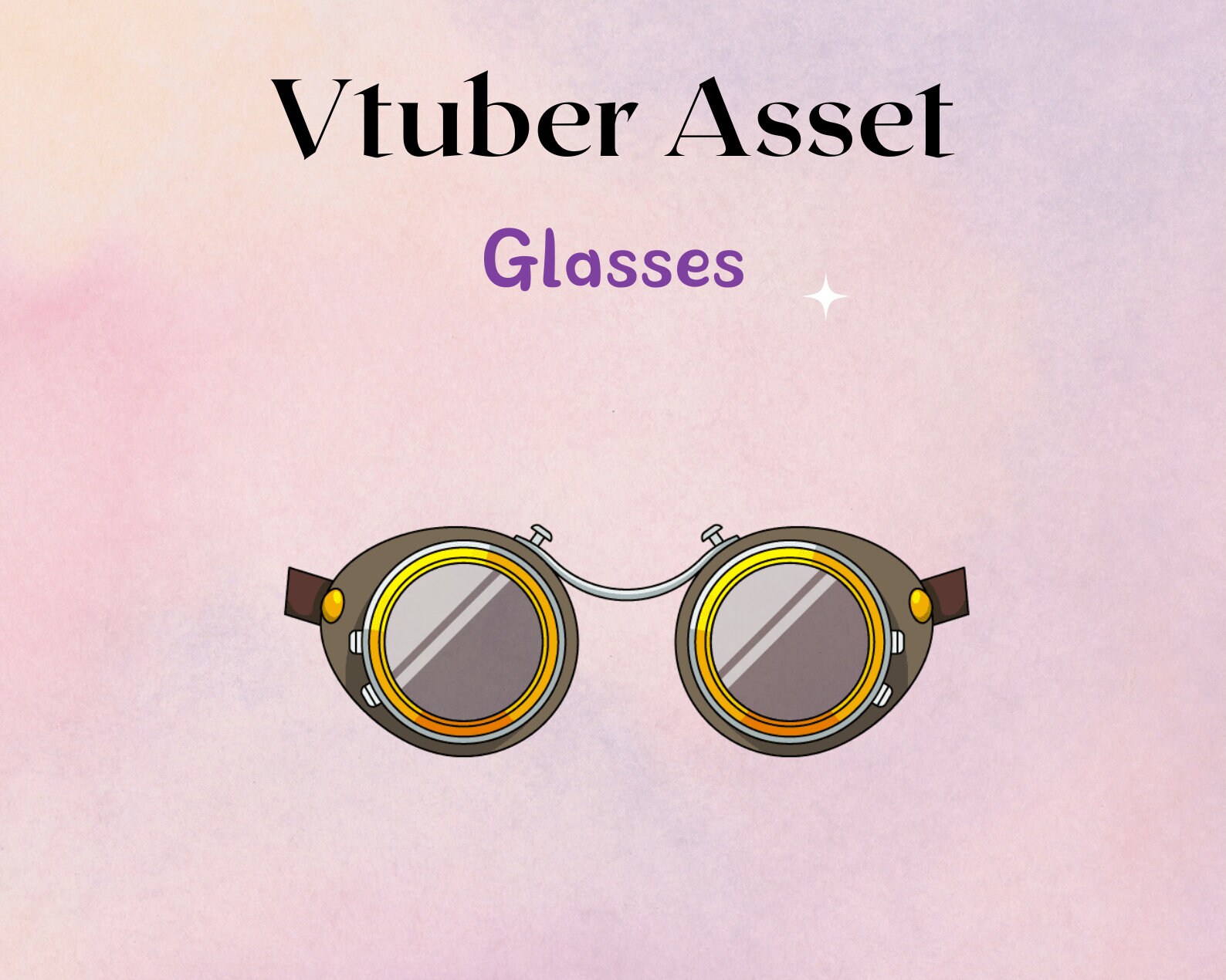 Vtuber Asset Glasses Png Download Etsy