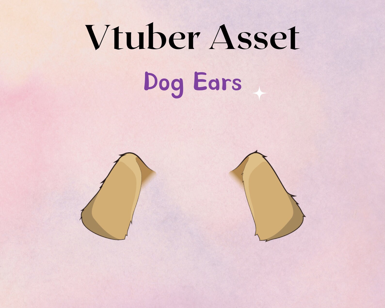 Vtuber Assets Dog Ears PNG Download - Etsy UK