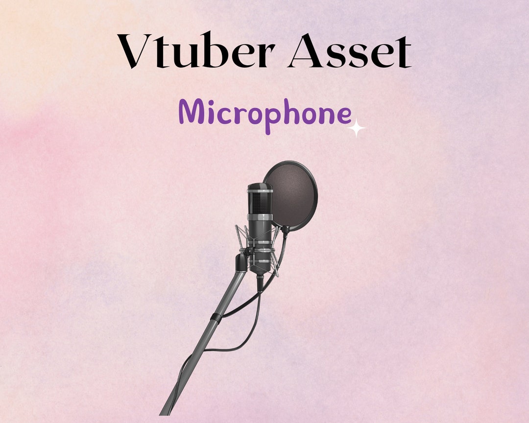 Vtuber Asset Microphone PNG Download - Etsy UK