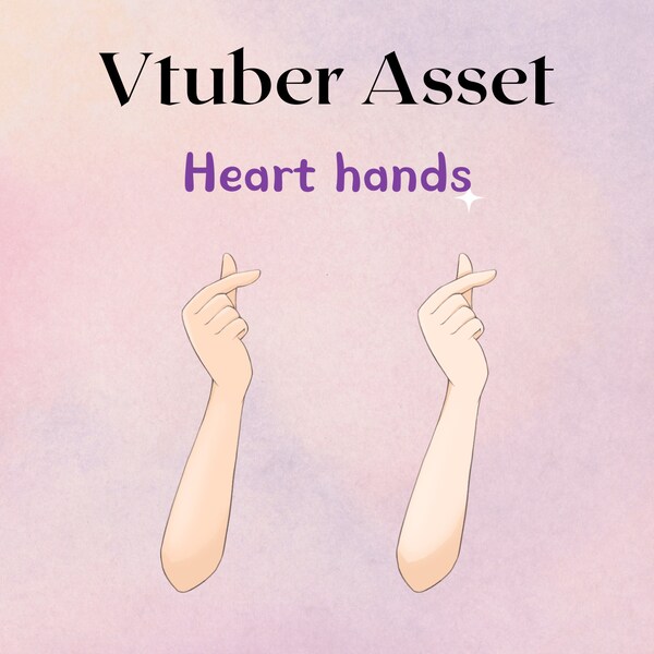 Vtuber Finger Heart - Etsy