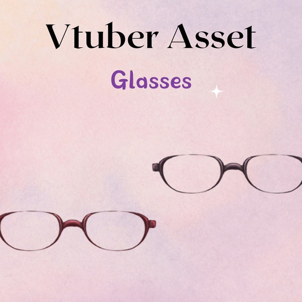 Vtuber Asset Glasses - Etsy
