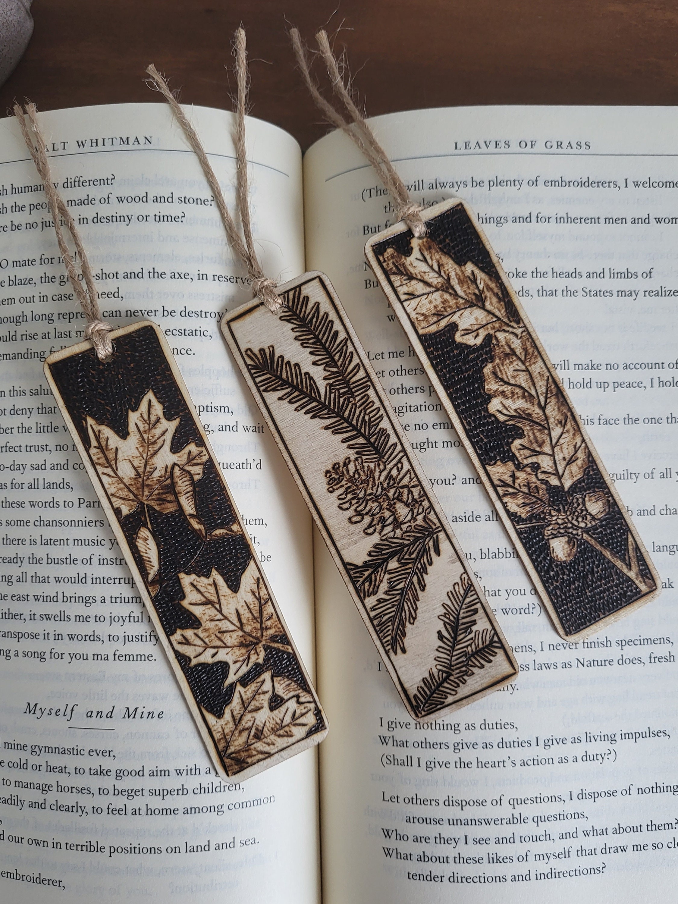 Botanical Bookmark Set - Etsy
