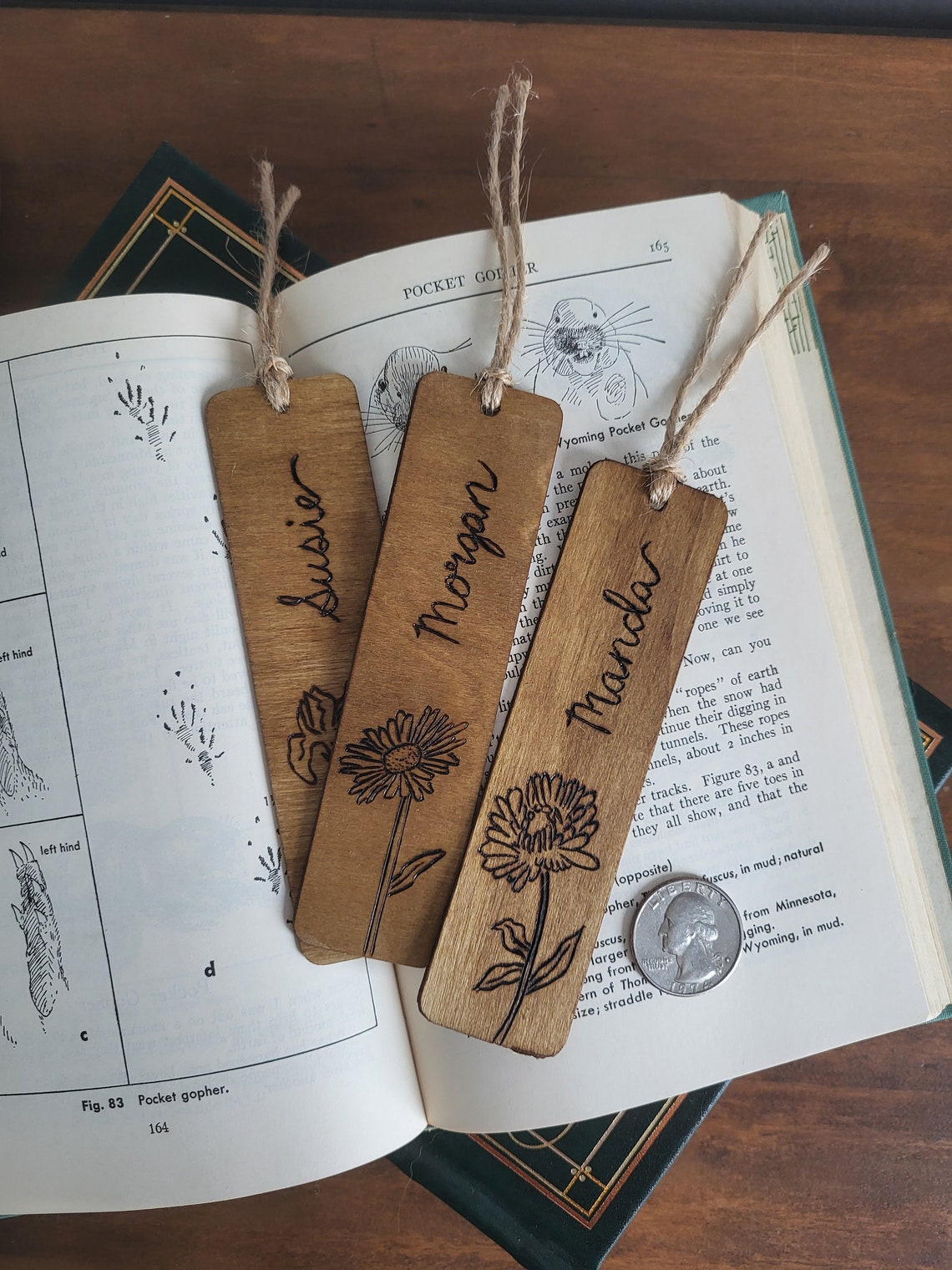 Botanical Bookmark Set - Etsy