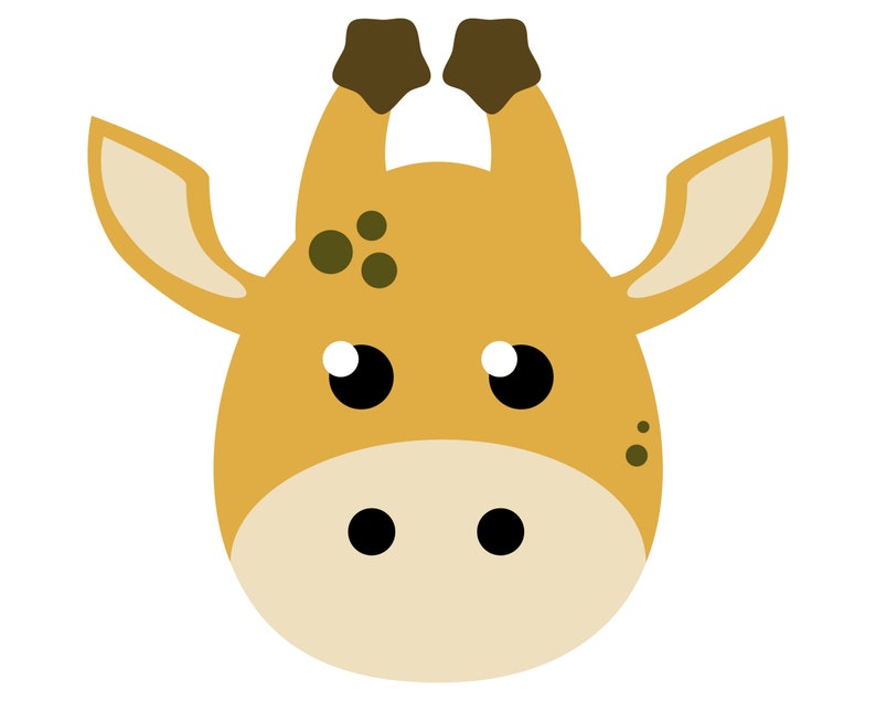 Cute Giraffe Sticker - Etsy