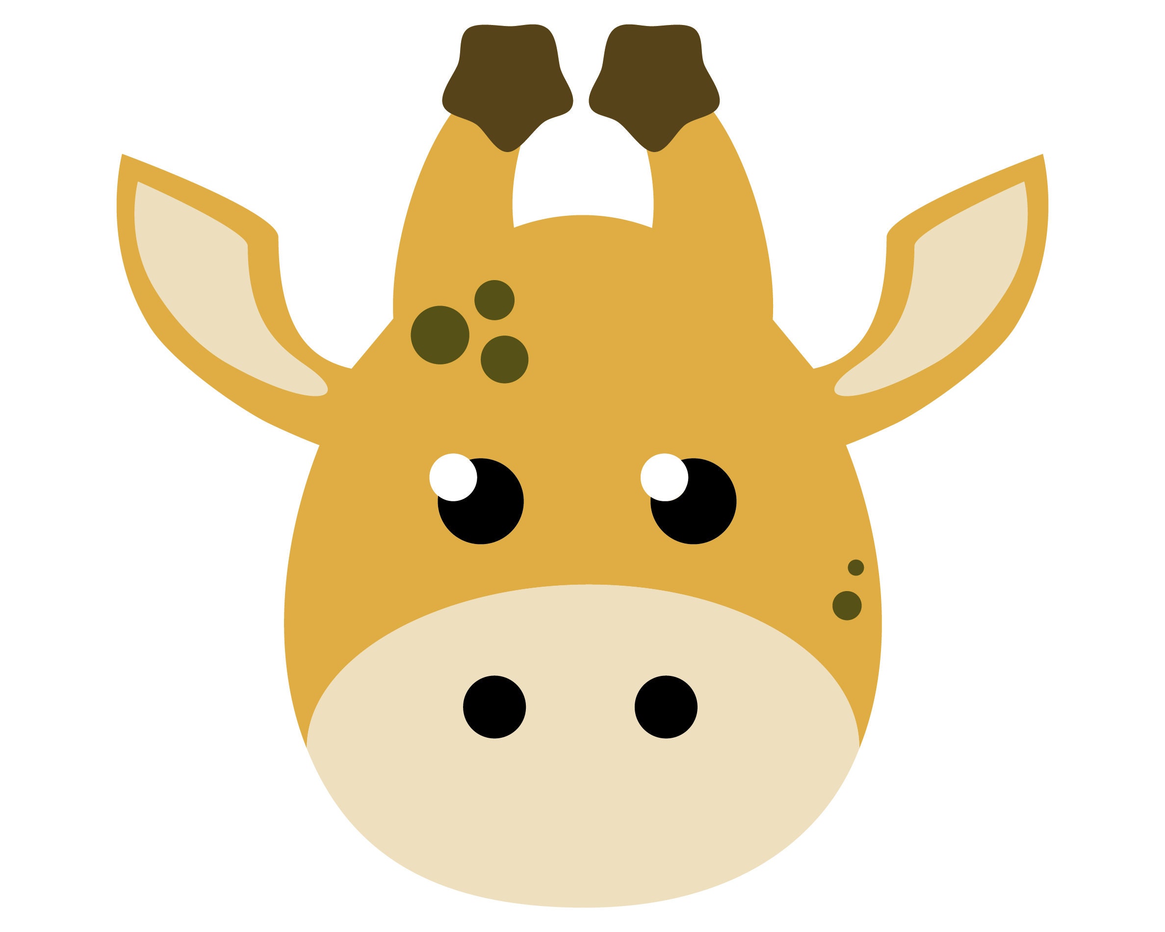 Cute Giraffe Sticker - Etsy