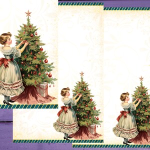 Victorian Christmas Letter Writing Paper A5 Stationery Lined/unlined - Etsy